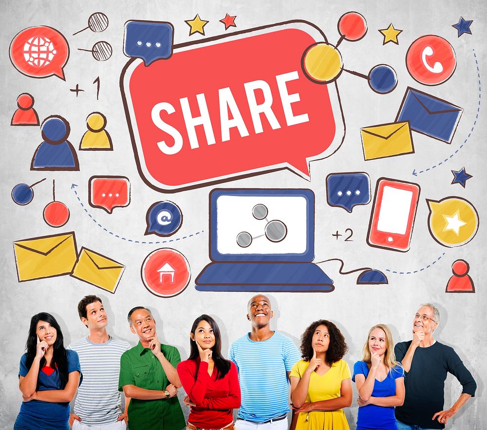 Share Sharing Portion Media Connection | Free Photo - rawpixel