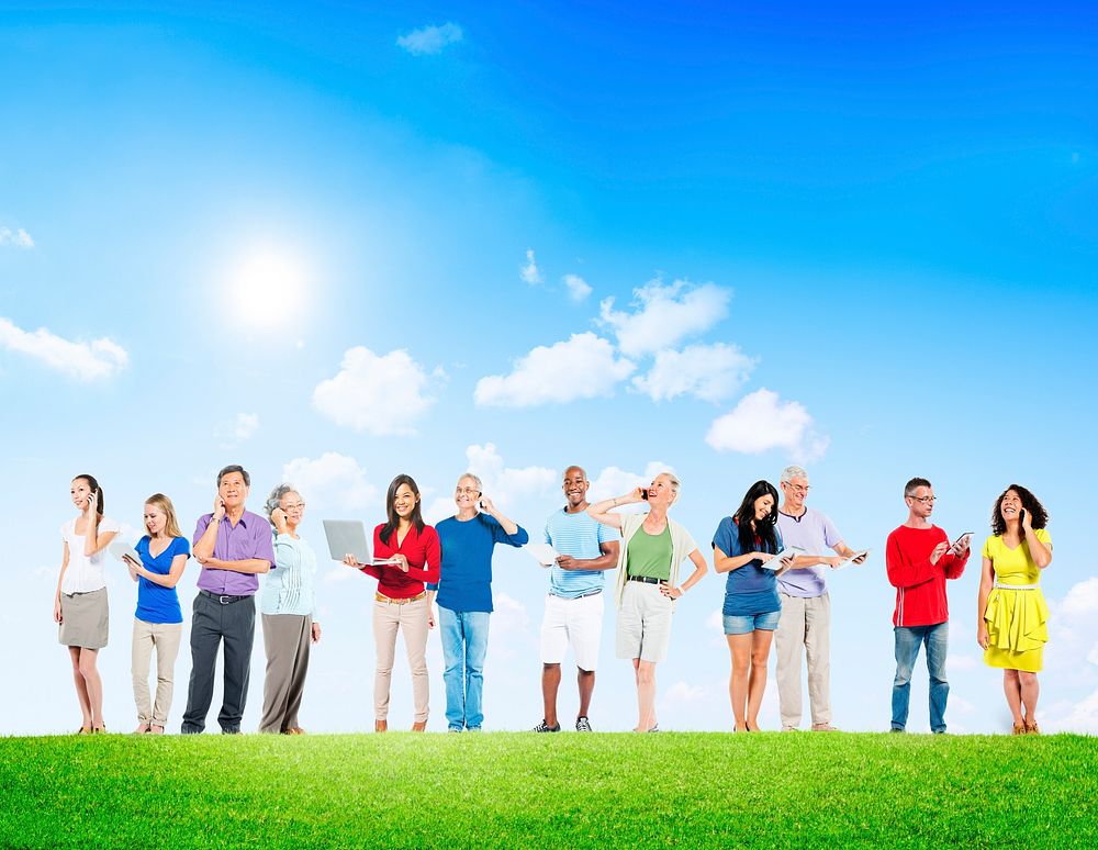 Group Business People Outdoors Social | Premium Photo - rawpixel