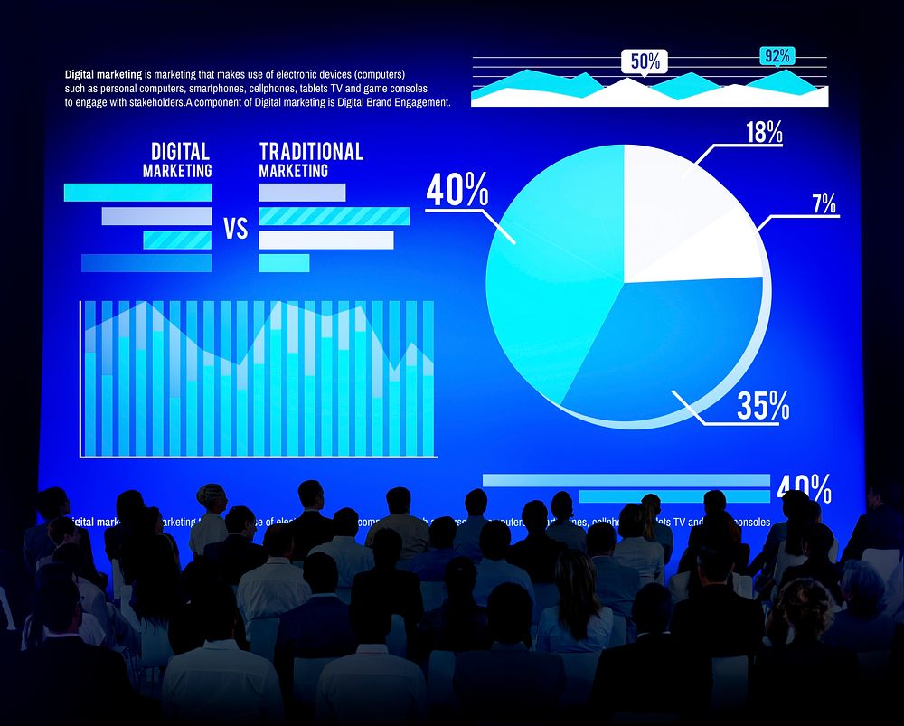 Digital Marketing Graph Statistics Analysis | Free Photo - rawpixel