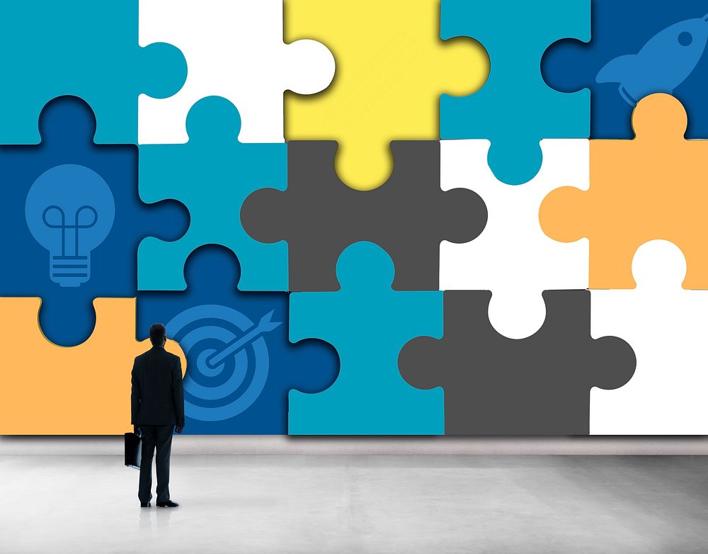 Puzzle Game Pieces Label Fun | Premium Photo - rawpixel