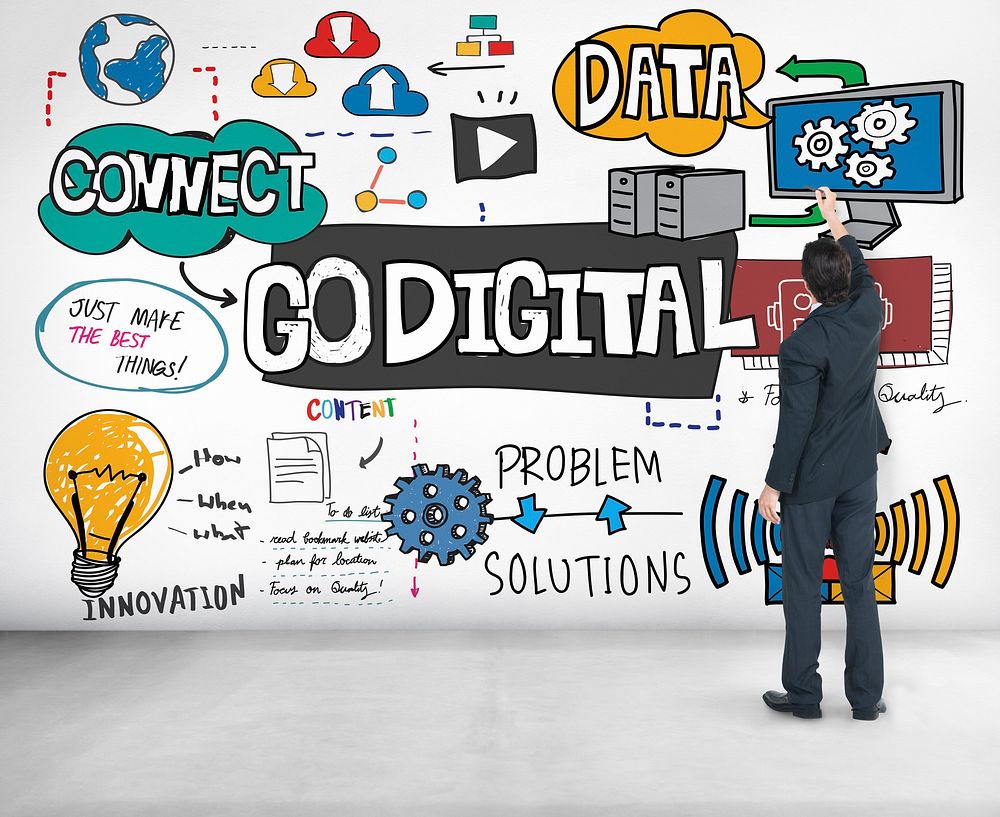 Go Digital Technology Information Network | Free Photo - rawpixel