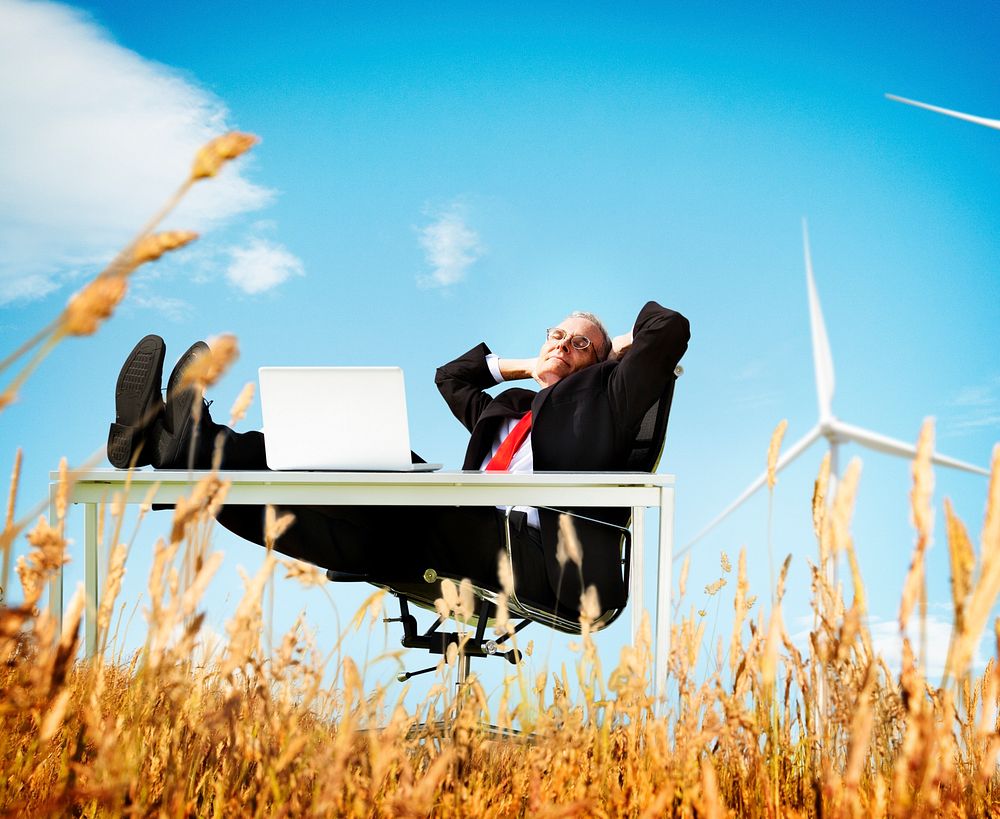 Businessman Relaxation Freedom Happiness Getaway | Premium Photo - rawpixel