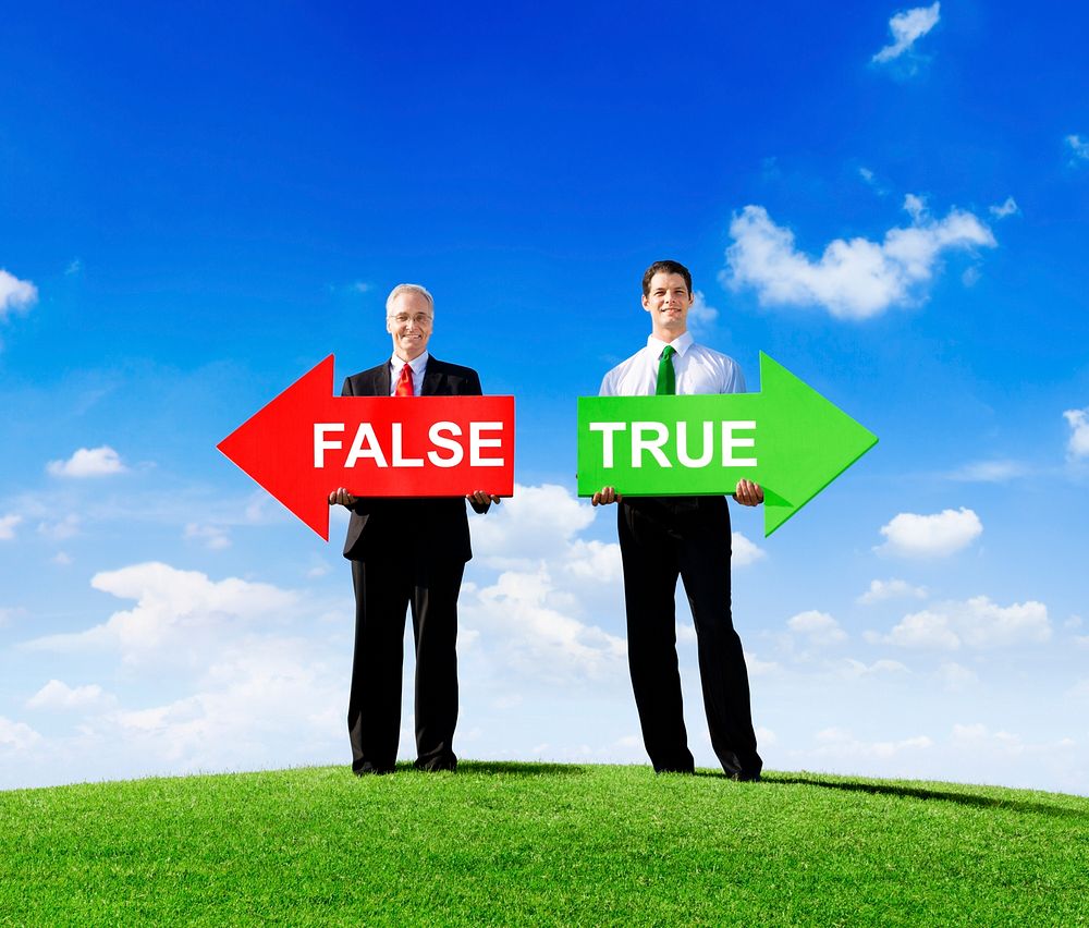 Two Businessmen Holding Contrasting Arrows | Free Photo - rawpixel