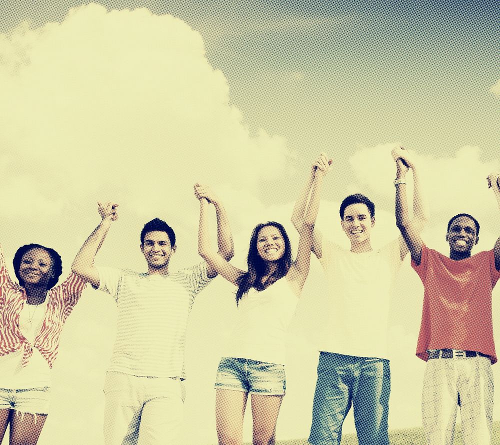 Group Friends Celebration Winning Victory | Premium Photo - rawpixel