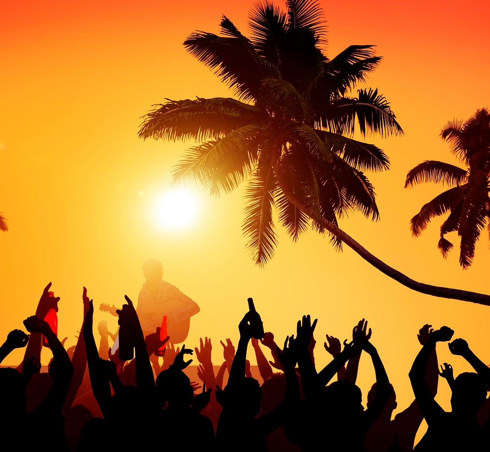 Summer Music Festival Beach Party | Premium Photo - rawpixel