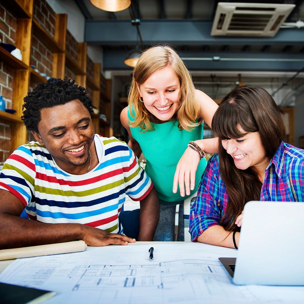 Designer Teamwork Brainstorming Planning Interior | Premium Photo ...