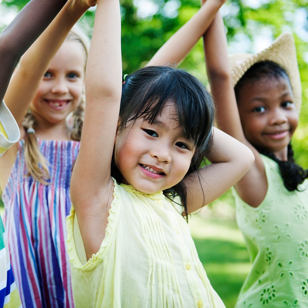 Cute diverse kids playing park | Free Photo - rawpixel