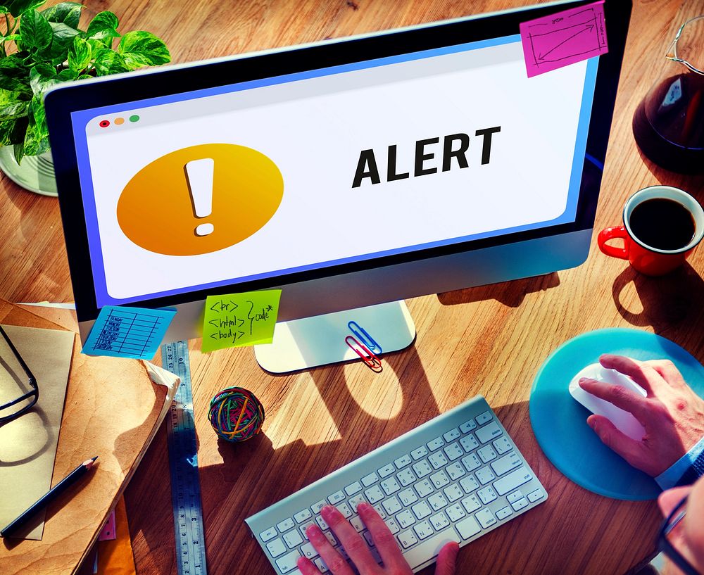 Alert Notification Exclamation Point Graphic | Free Photo - rawpixel