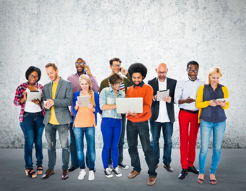 Group People Using Digital Device | Premium Photo - rawpixel