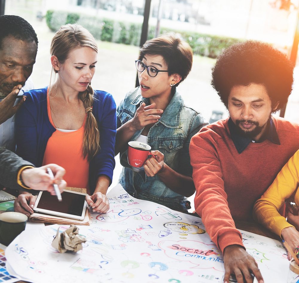 Brainstorming Cooperation Meeting Together Unity | Premium Photo - rawpixel