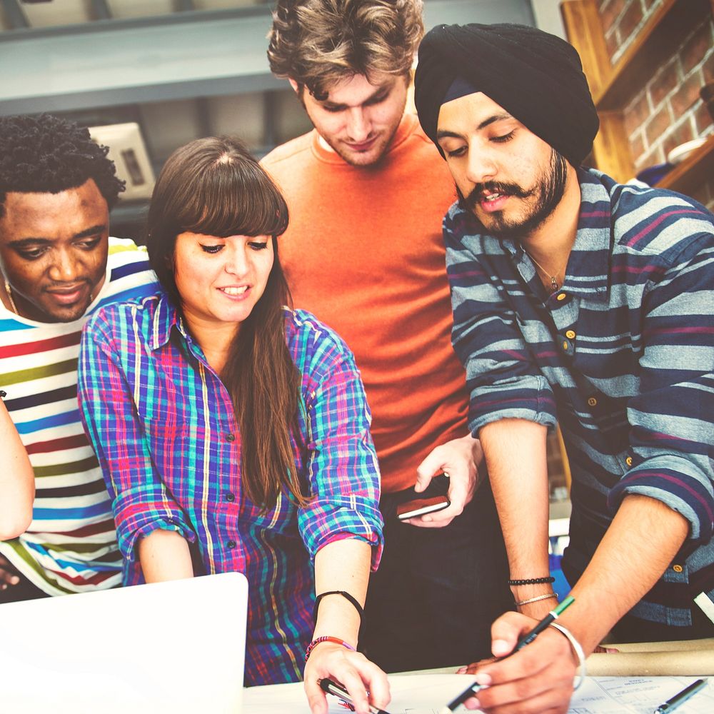 Designer Teamwork Brainstorming Planning Interior | Premium Photo ...