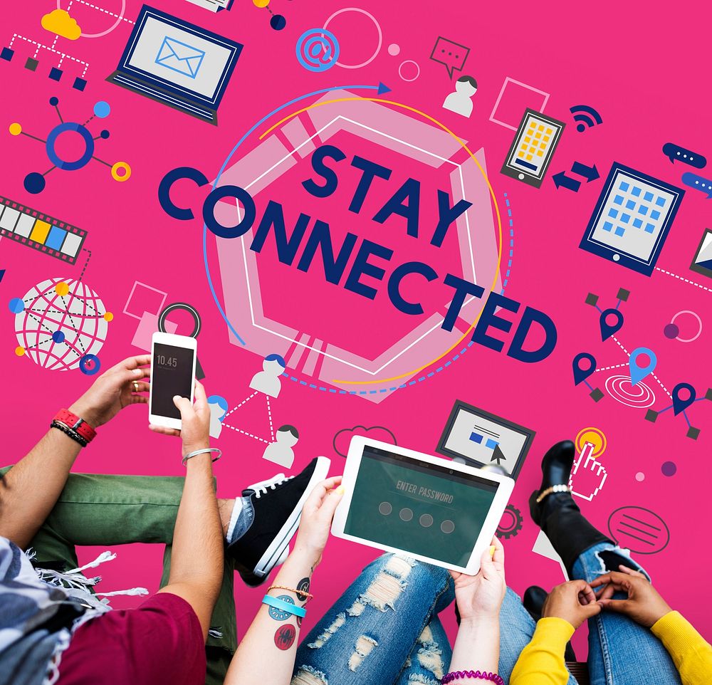 Stay Connected Social Media Technology | Free Photo - rawpixel