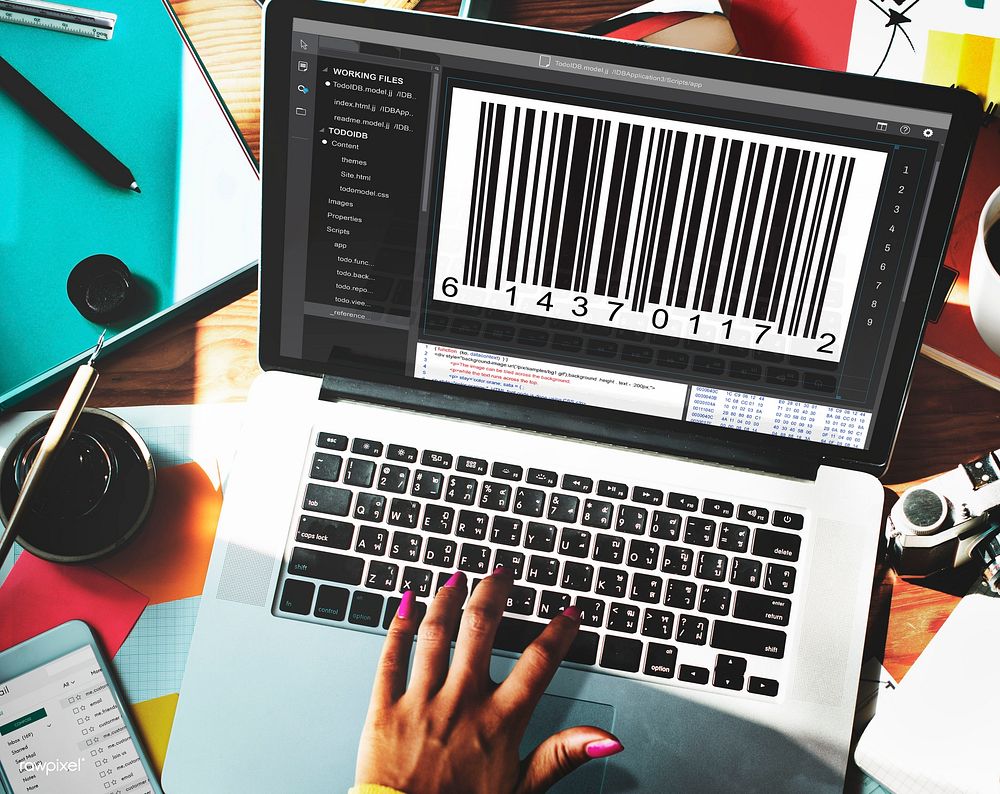 Bar Code Encryption Interface Coding | Free Photo - rawpixel