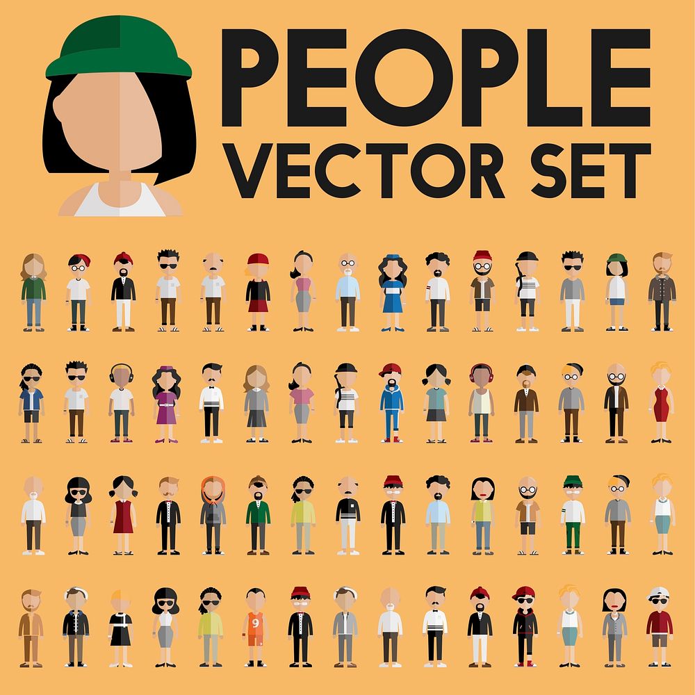 Illustration of diverse people | Premium Vector - rawpixel
