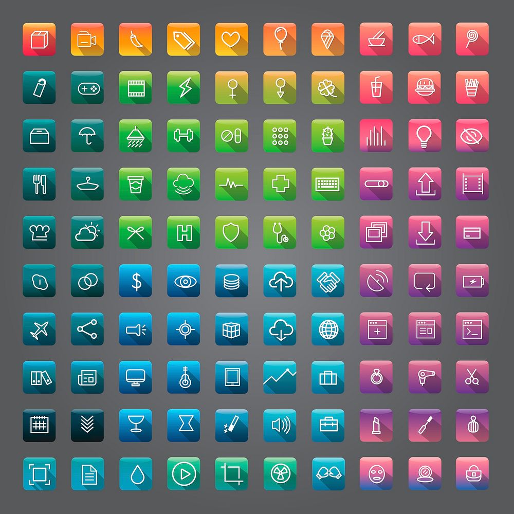 Set of mixed computer icons | Premium Vector - rawpixel