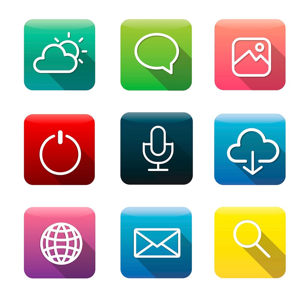 Set of mixed computer icons | Premium Vector - rawpixel