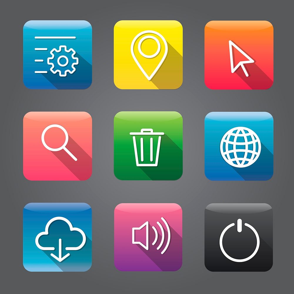 Set of mixed computer icons | Premium Vector - rawpixel