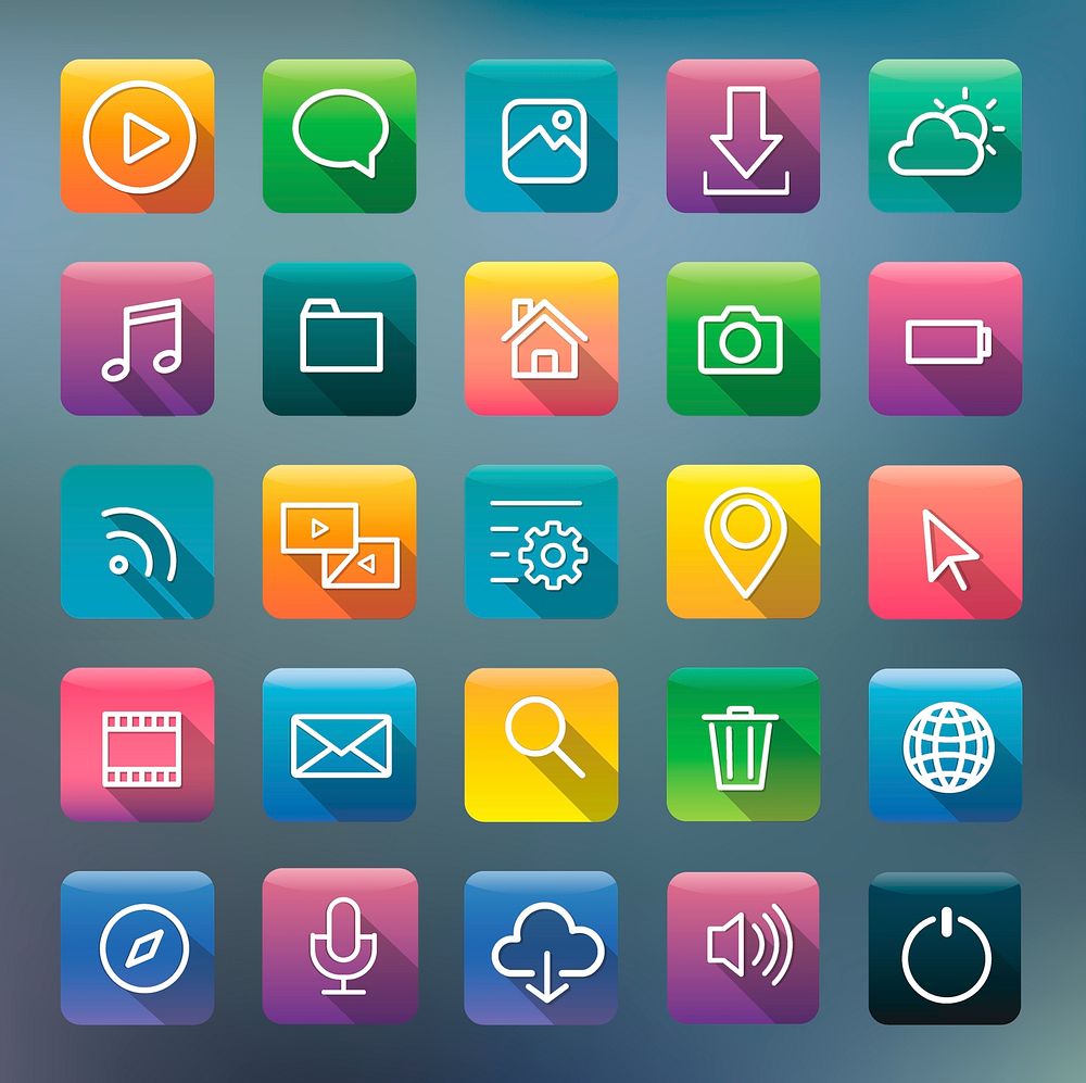 Set of mixed computer icons | Premium Vector - rawpixel