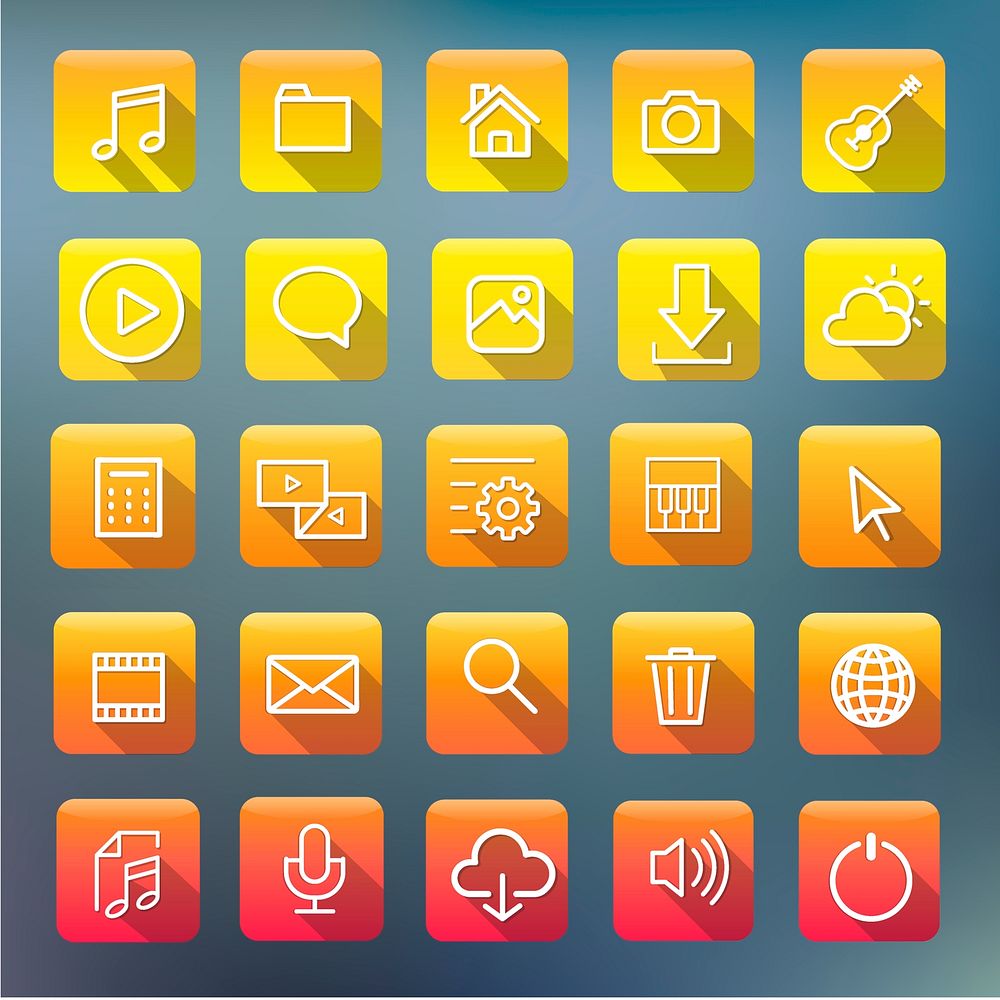 Set of mixed computer icons | Free Vector - rawpixel