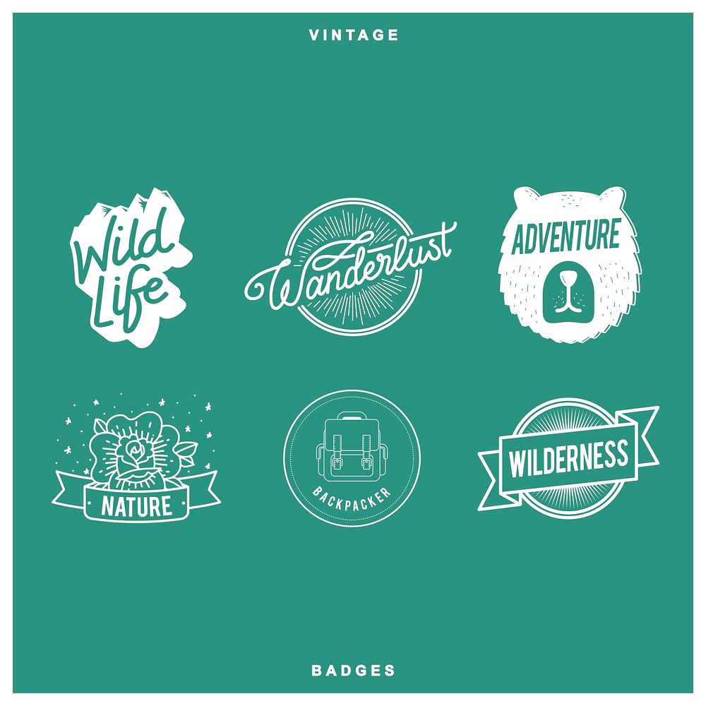 Set of travel badges | Premium Vector - rawpixel