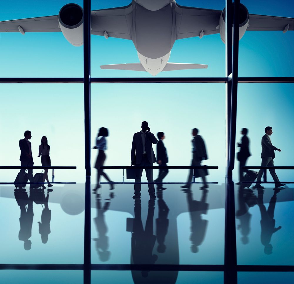 Airplane Aircraft Airport Business Travel | Photo - rawpixel