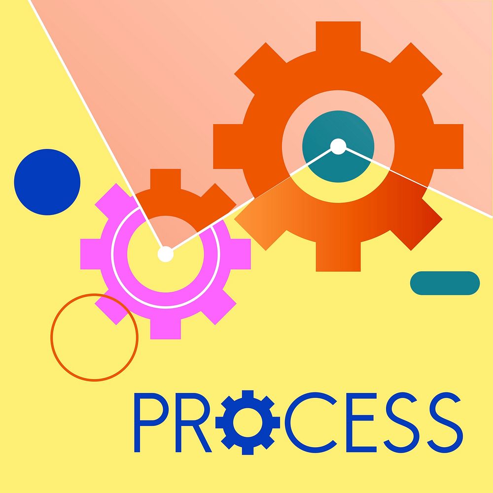 Illustration of process gear | Premium Vector - rawpixel
