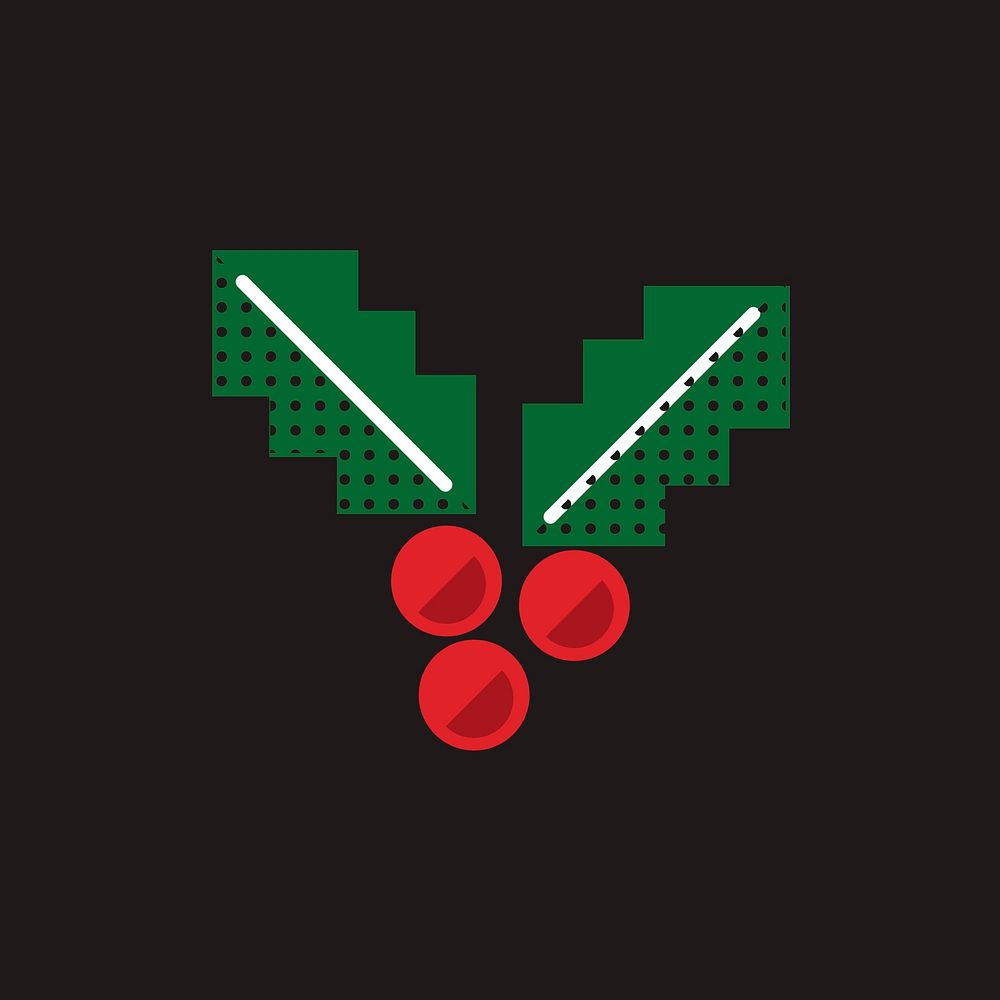 Mistletoe Icon Christmas Event Concept | Free Vector - rawpixel