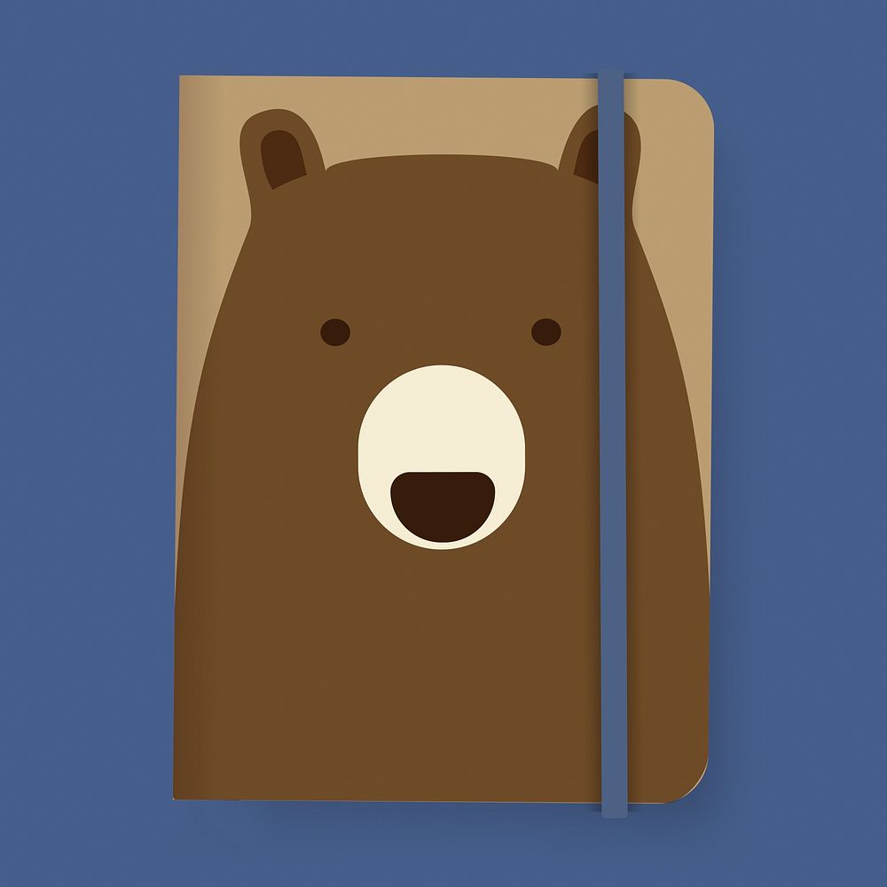 Bear Notebook Graphic Illustration Vector | Premium Vector - rawpixel