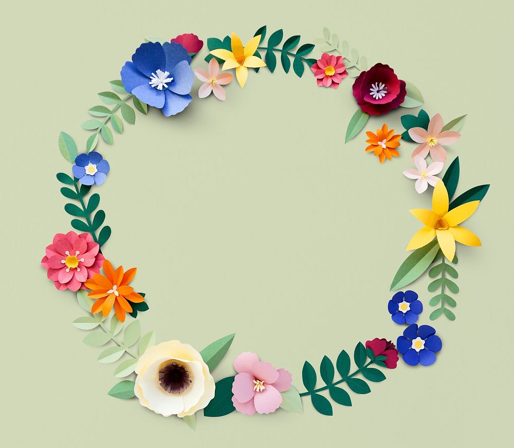 Flower paper craft handmade collection | Premium Photo - rawpixel