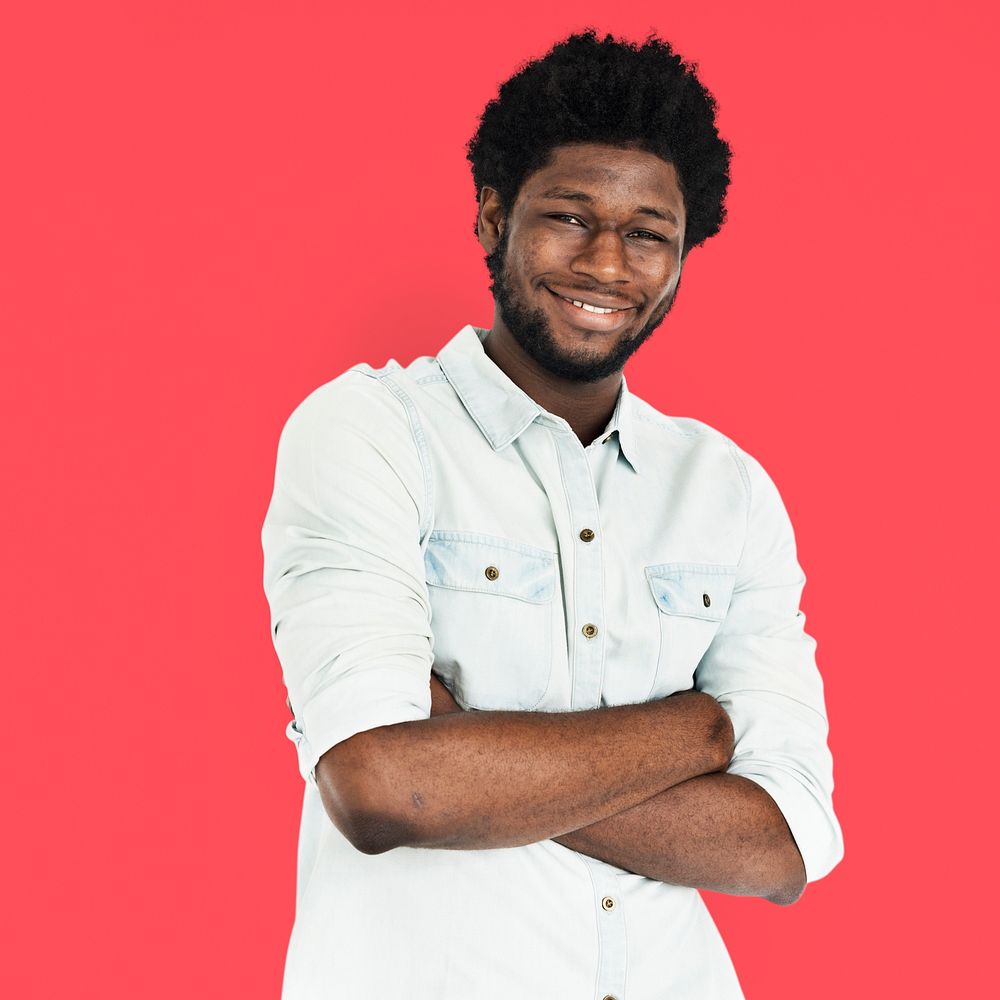 Cheerful African Descent Man Smiling | Premium Photo - rawpixel