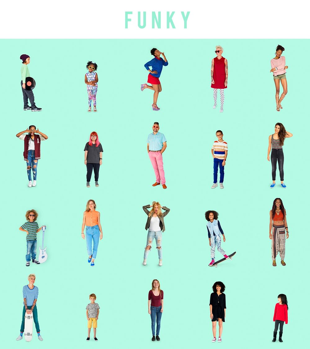 Diverse Funky People Lifestyle Studio | Premium Photo - rawpixel