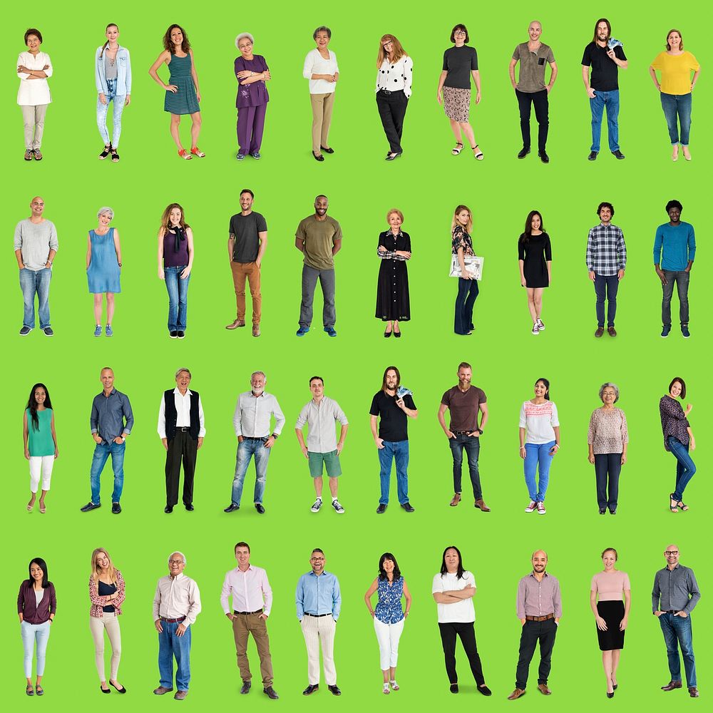 Diversity People Together Mixed Set Photo Rawpixel