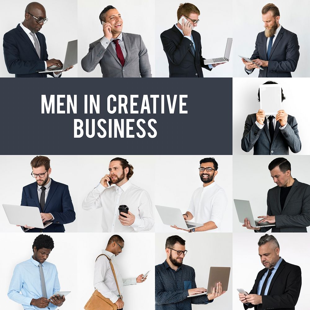 Collection men creative business using | Premium Photo - rawpixel