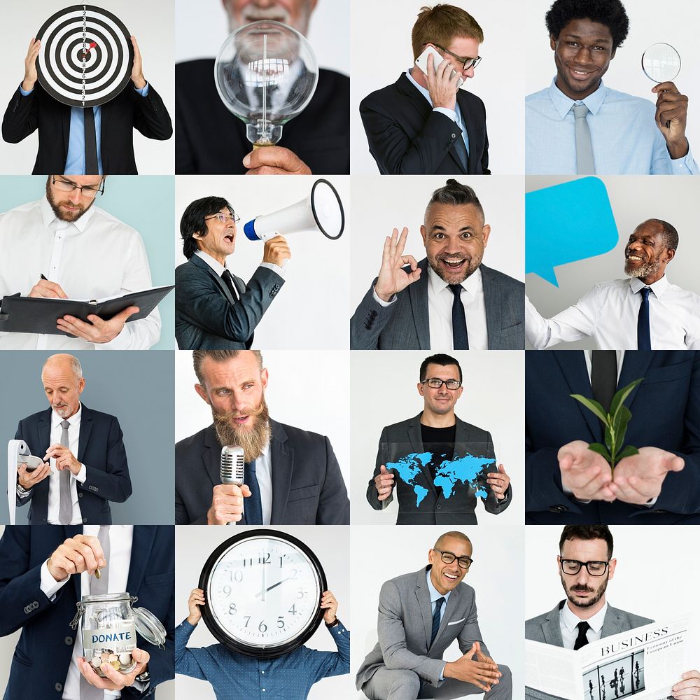 Collection business theme variation | Premium Photo - rawpixel