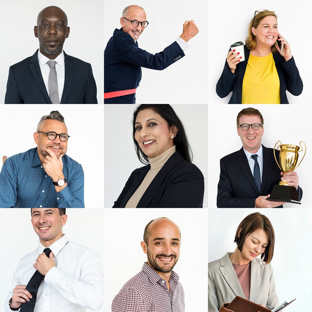 Collection of successful business people | Premium Photo - rawpixel