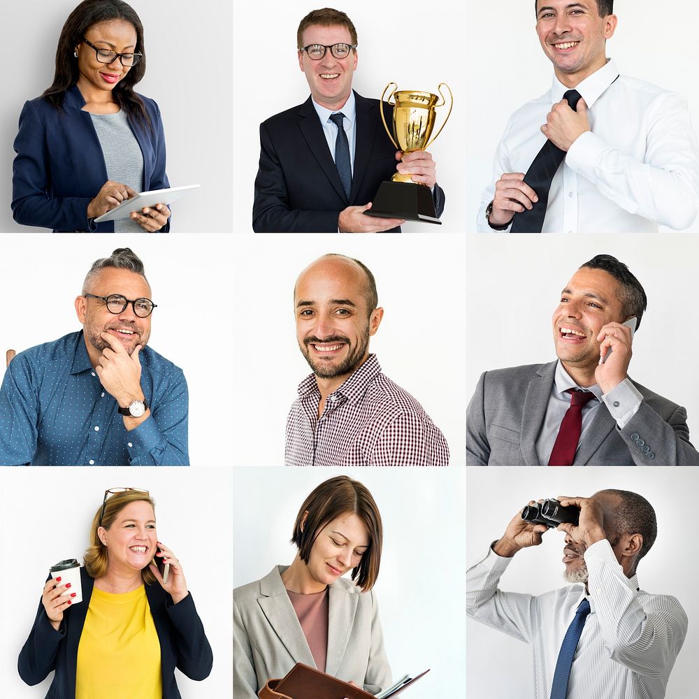 Collection of successful business people | Premium Photo - rawpixel