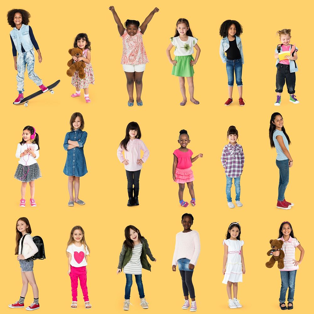 Diverse of Young Girls Children | Premium Photo - rawpixel