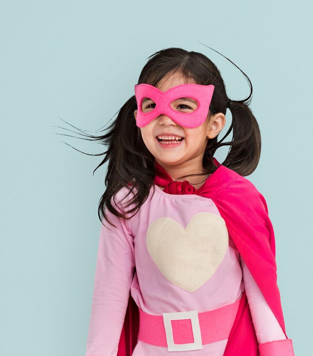 Little Girl Superhero Heart Concept | Premium Photo - rawpixel