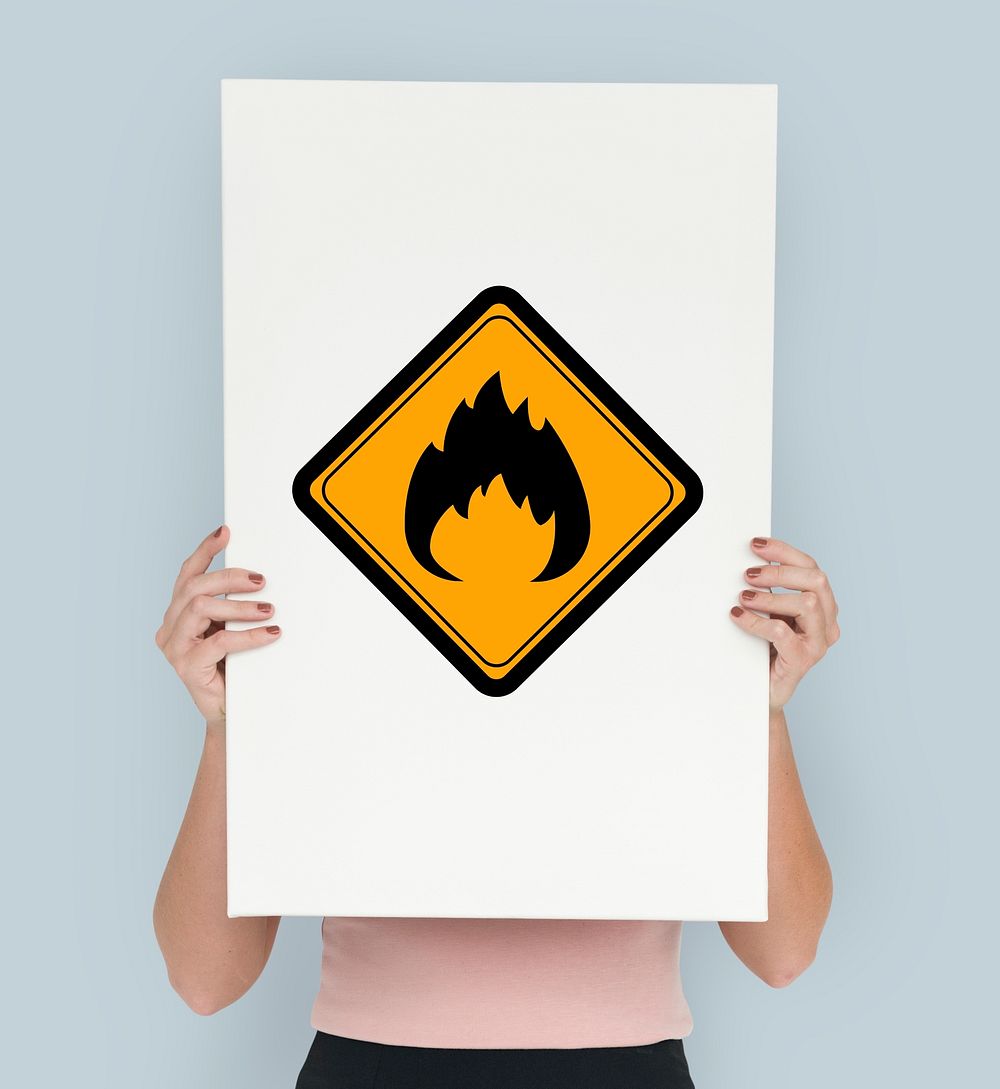 Flammable Sign Caution Warning Sign | Premium Photo - rawpixel