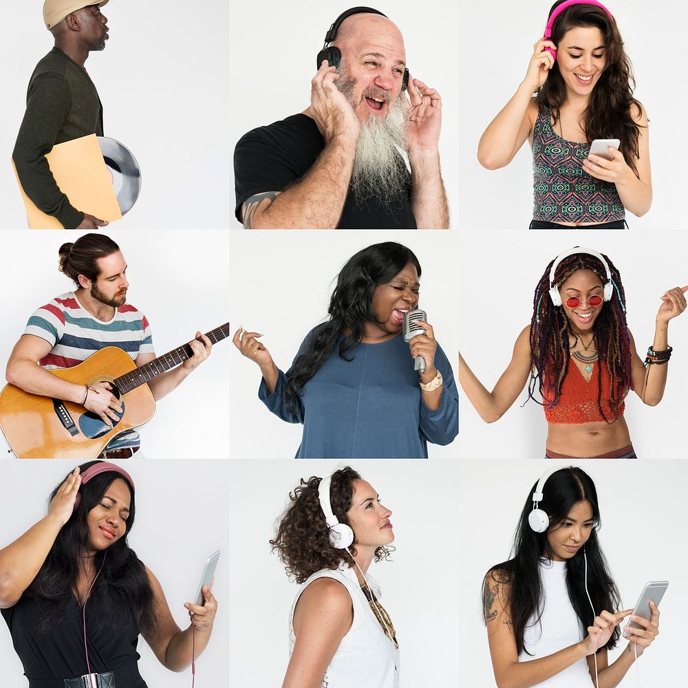 Diverse people listening to music | Premium Photo - rawpixel