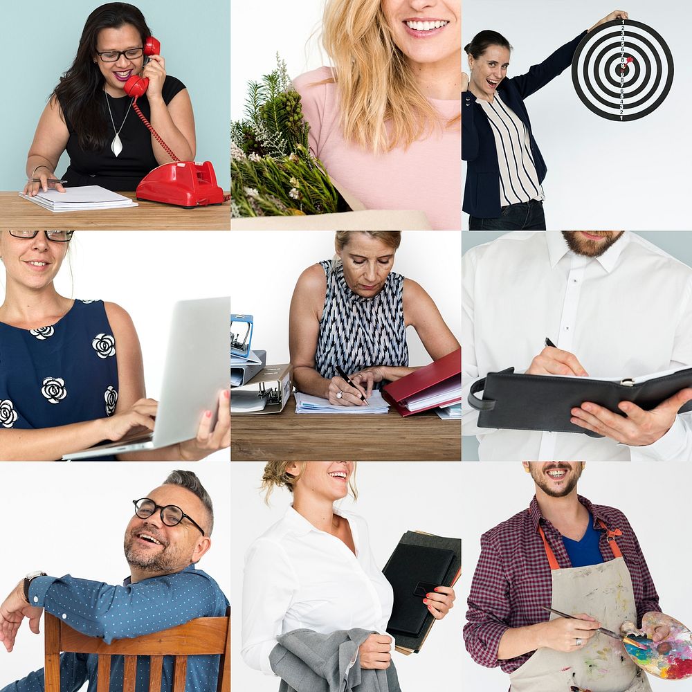 Collage of people job occupation | Premium Photo - rawpixel