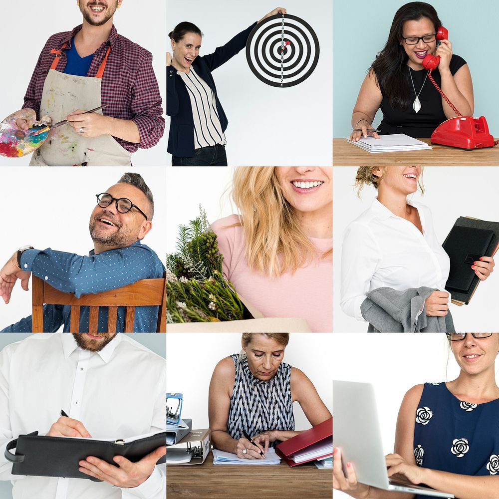 Collage of people job occupation | Premium Photo - rawpixel