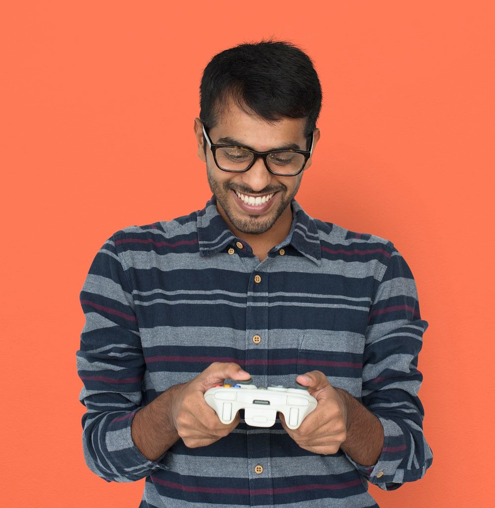Indian Man Game Controller Console | Premium Photo - rawpixel
