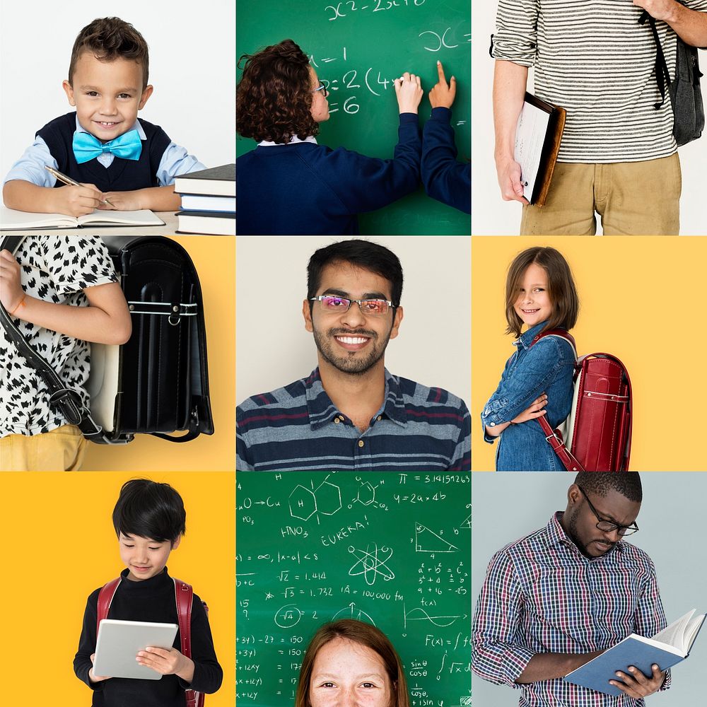 Collages diverse people study education | Premium Photo - rawpixel