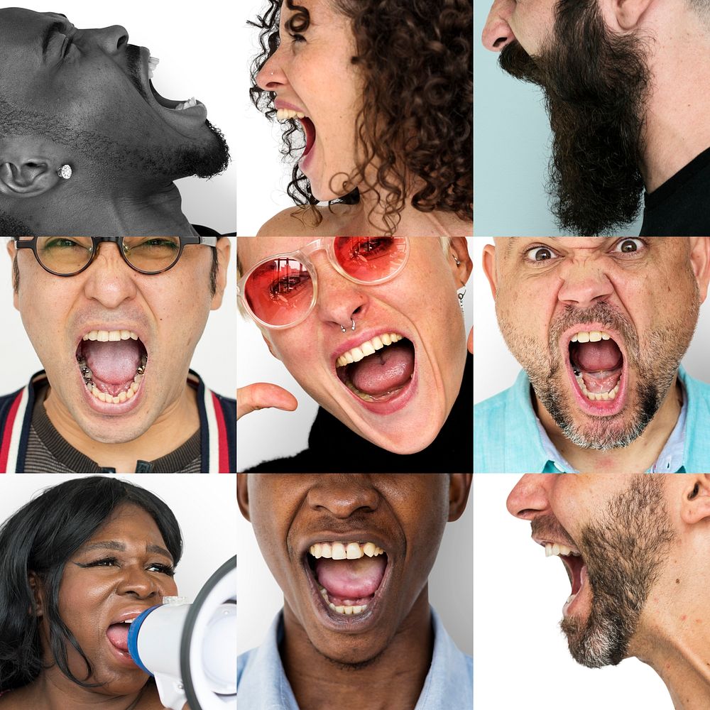 Shouting stress furious noise screaming | Premium Photo - rawpixel