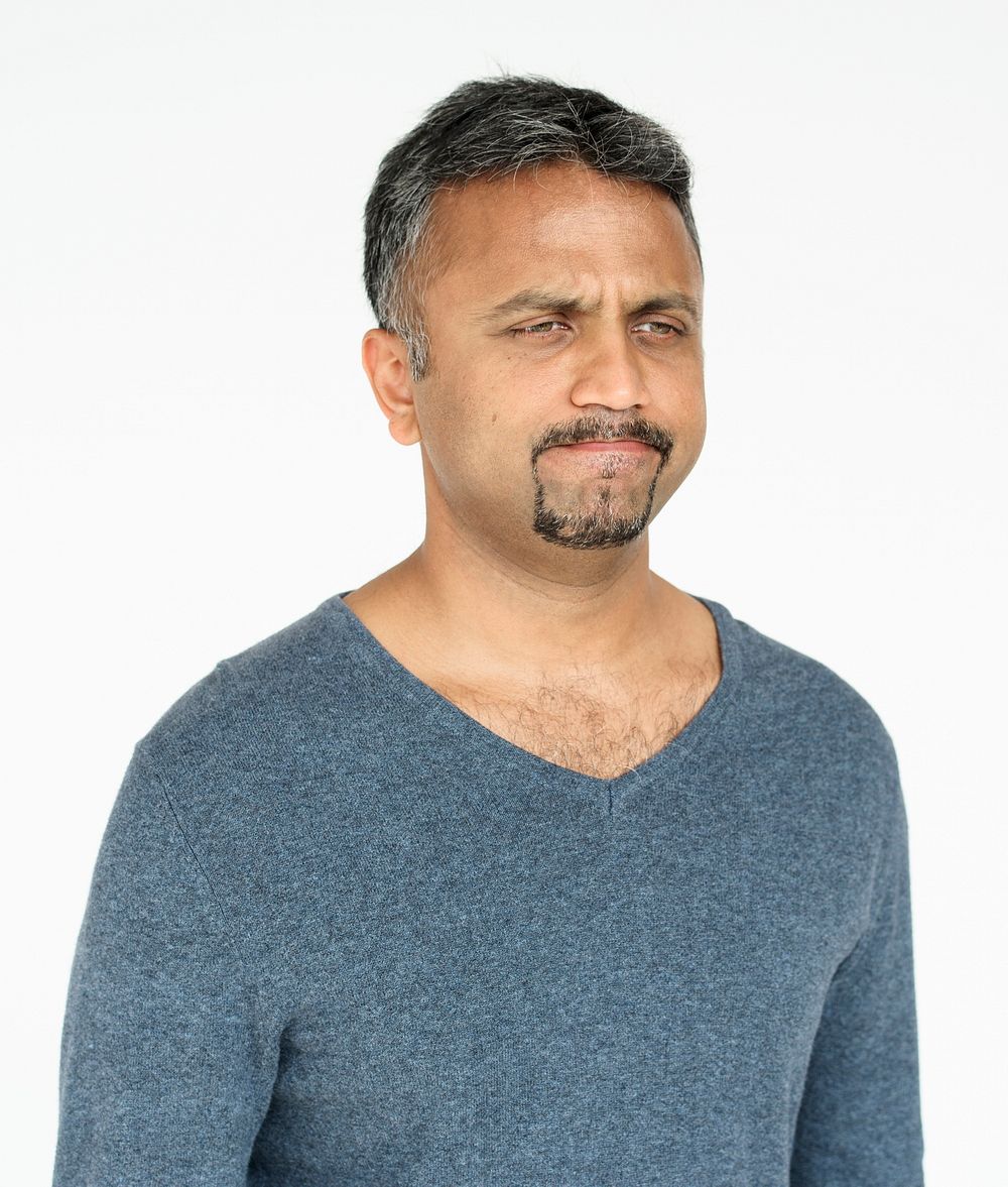 Indian guy thoughtful expression studio | Premium Photo - rawpixel