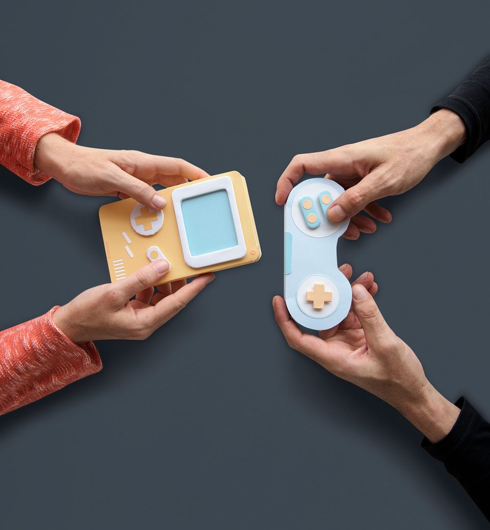Two Person Playing Game Console | Premium Photo - rawpixel