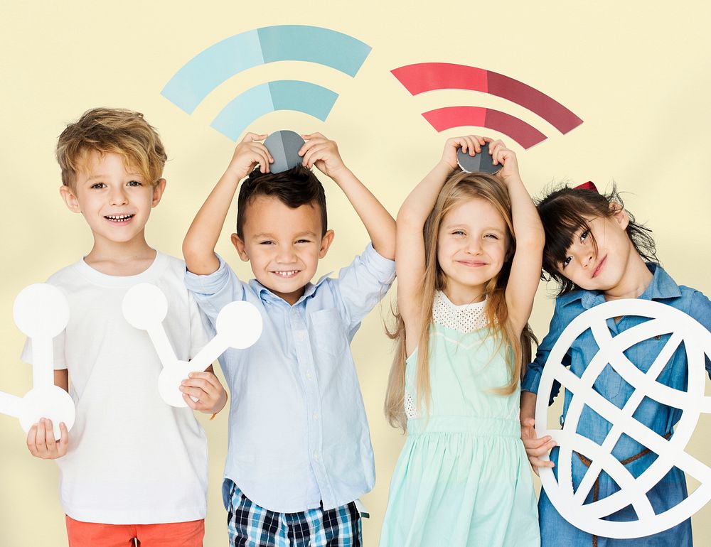 Children Connection Internet Wifi World | Premium Photo - rawpixel