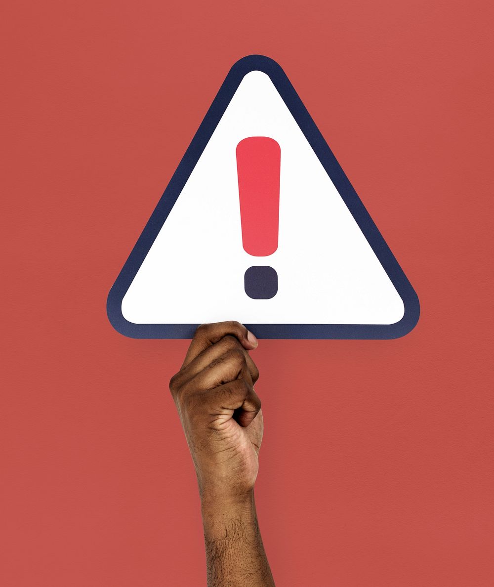 Hand Holding Exclamation Mark Symbol | Premium Photo - rawpixel