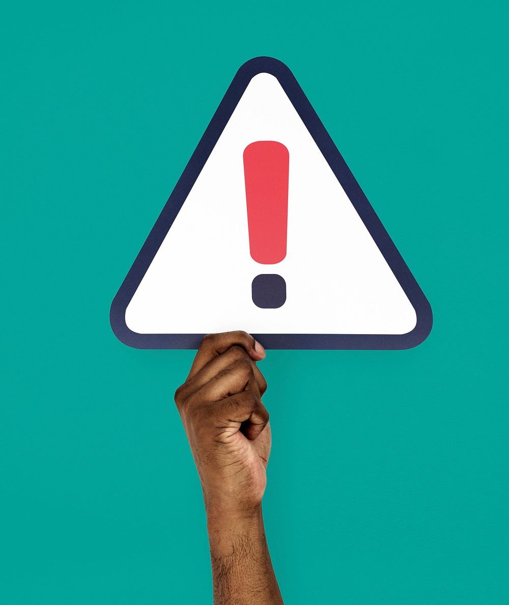 Hand Holding Exclamation Mark Symbol | Premium Photo - rawpixel